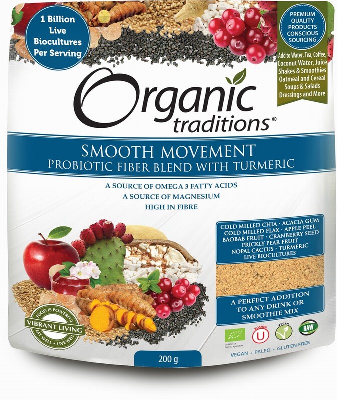 Organic Probiotic Smooth Movement Fiber Blend with Turmeric | Salisbury ...